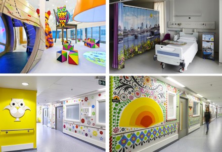Diversos artistas transformam um hospital em Londres em um espaço mais ...